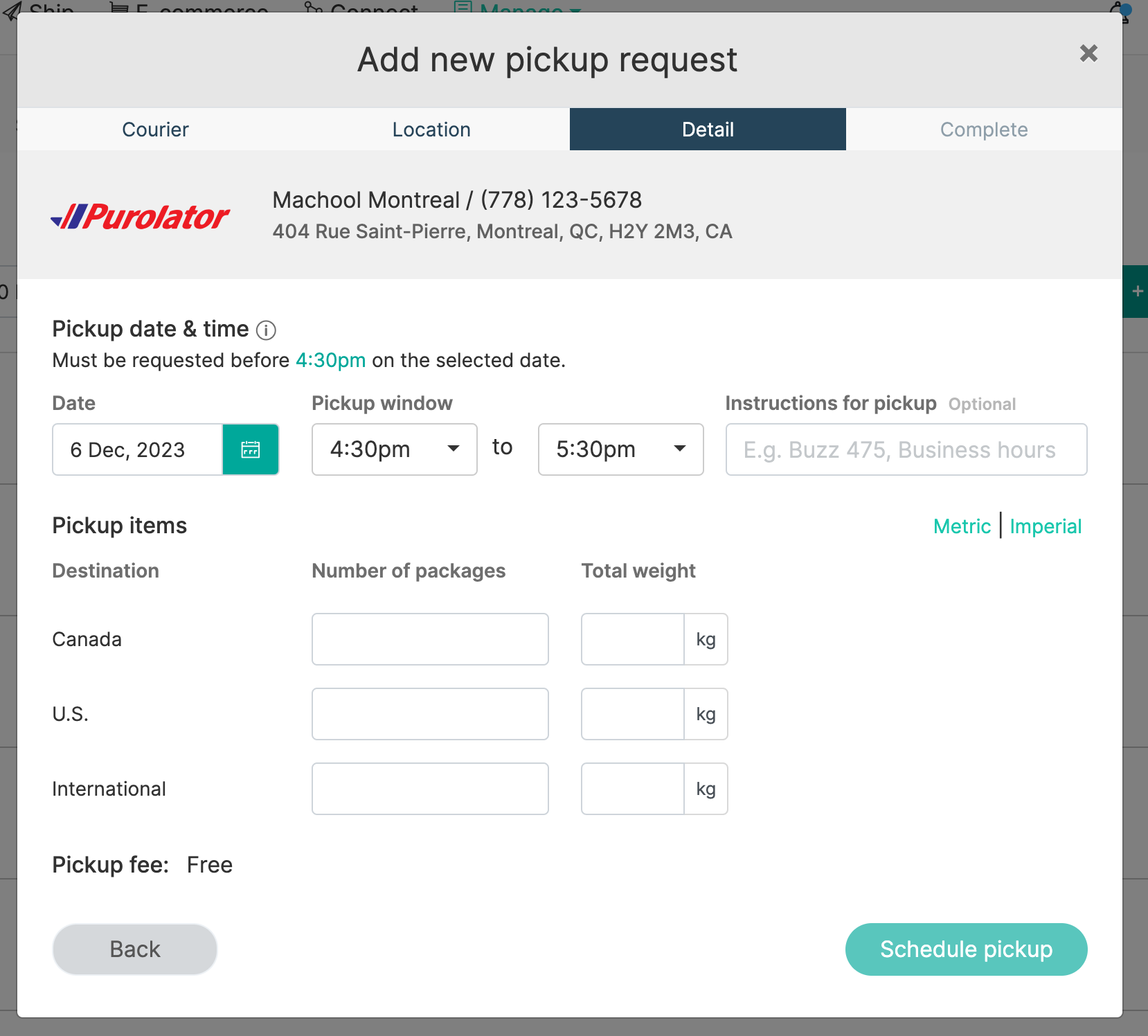 How to Schedule a Pickup with Machool